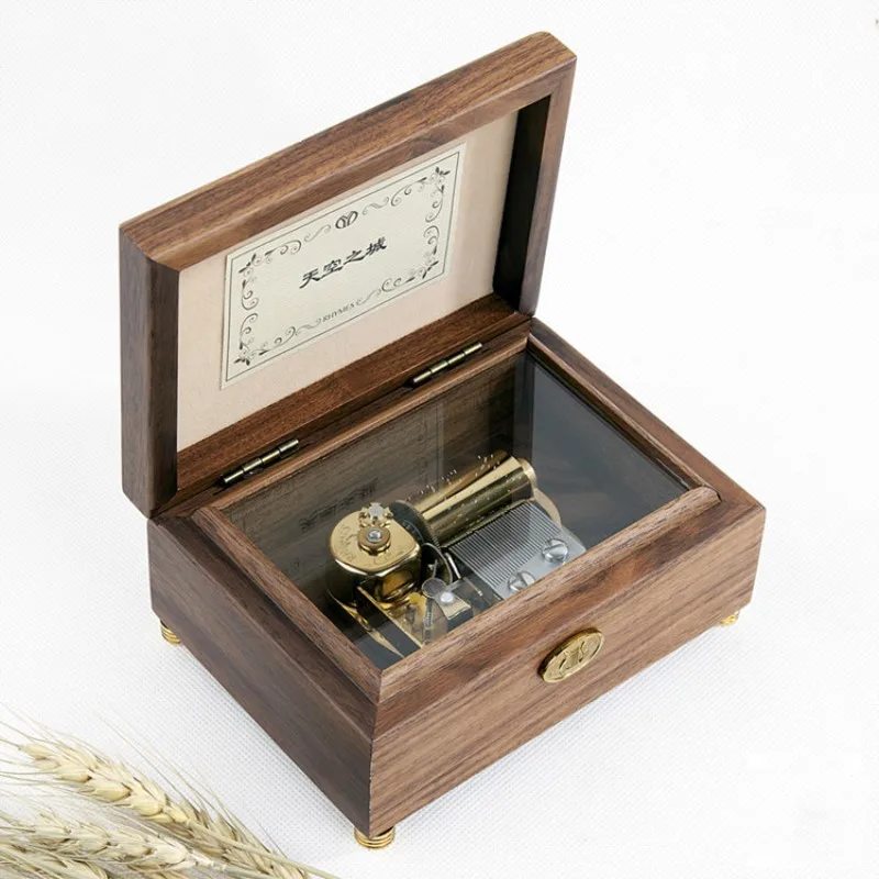 Aliexpress.com : Buy Walnut Music box music Box Birthday creative gift ...