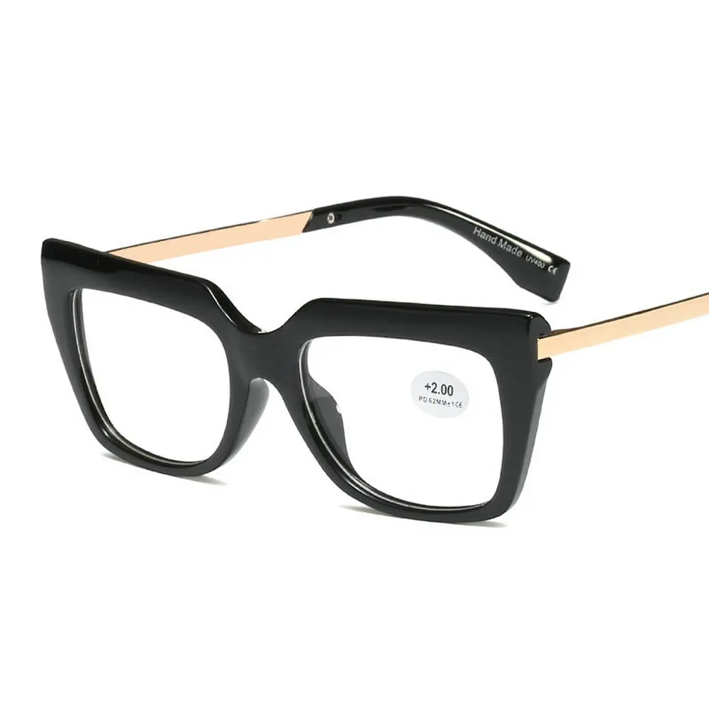 MINCL Oversized Frame Female Reading Glasses Fashion Luxury Leopard MINCL Oversized Frame Female Reading Glasses Fashion Luxury Leopard