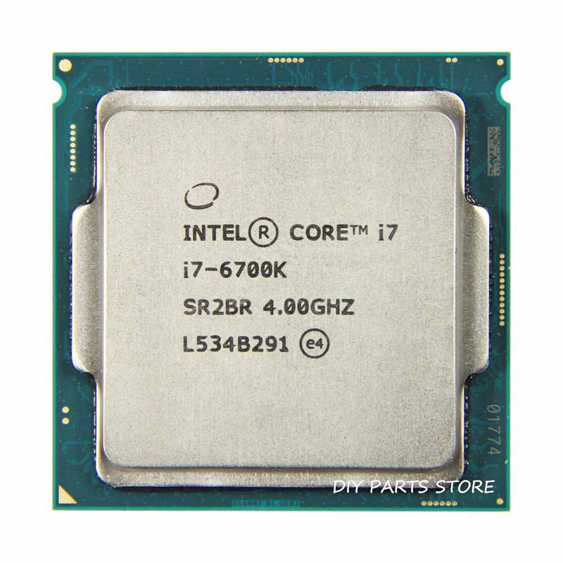 Processador intel core quad core i7, processador i7 6700k, lga 1151, 4.40ghz, 6m de nível, 8m ...