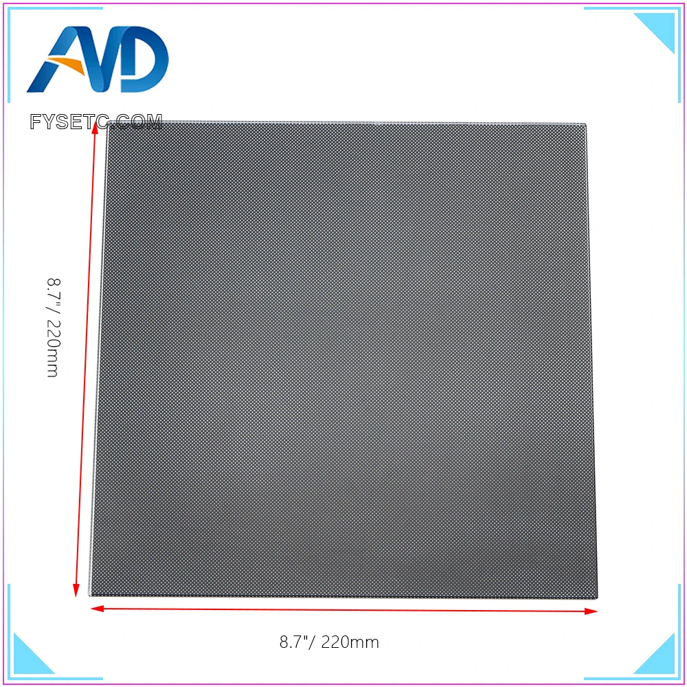 3D Ultrabase 3D Printer Platform Heated Bed Build Surface Black Glass ...