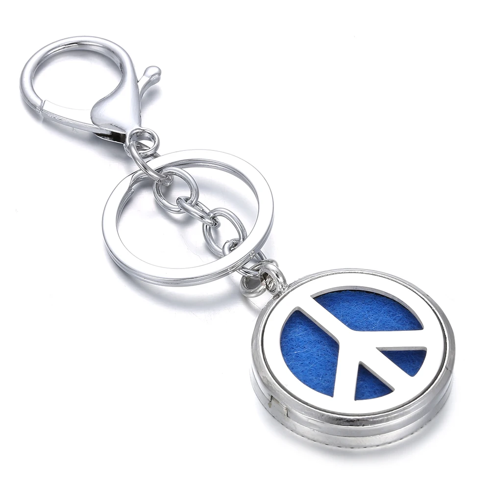 2019 New Hollow Magnetic Aromatherapy Diffuser Perfume Locket Key Chain ...