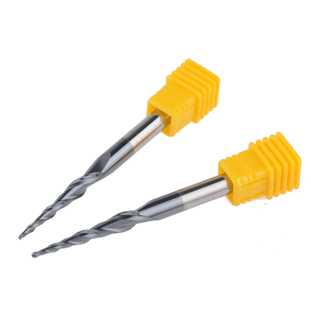 5pcs/lot R0.75*D6*30.5*75L*2F solid carbide 6mm Ball Nose Tapered End ...