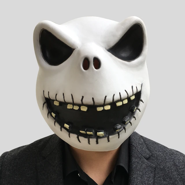 The Nightmare Before Christmas Jack Skellington Full Head Cosplay Mask ...