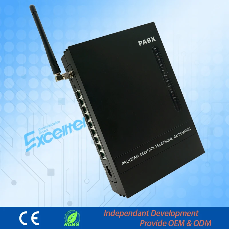 Мини АТС MS108-GSM телефонная система АТС с sim-картой для дома и офиса