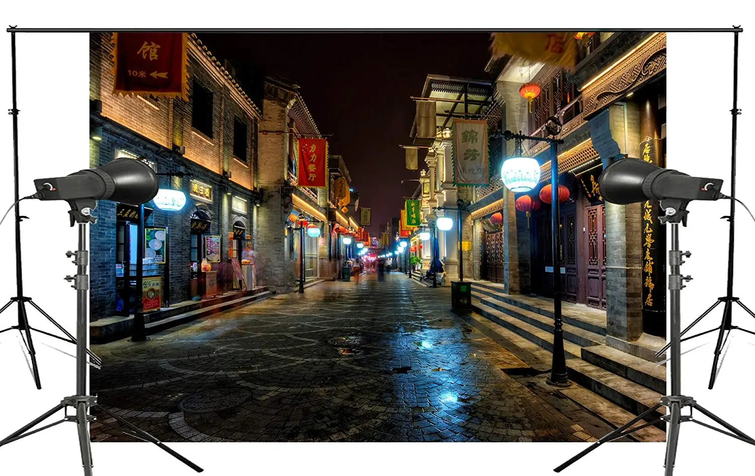 7x5ft Classic Food Street Photography Background Bright Scenes ...