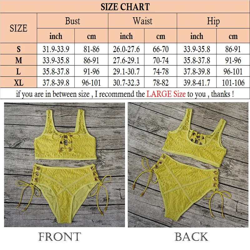 SEXYWG Swimming Wear Lace High Waist Swimsuit Bikini Set 2019 Sexy ...