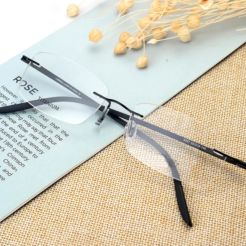 Rimless Eyeglass Frames Men | Apparel Rimless Frames Men - Rimless Men ...