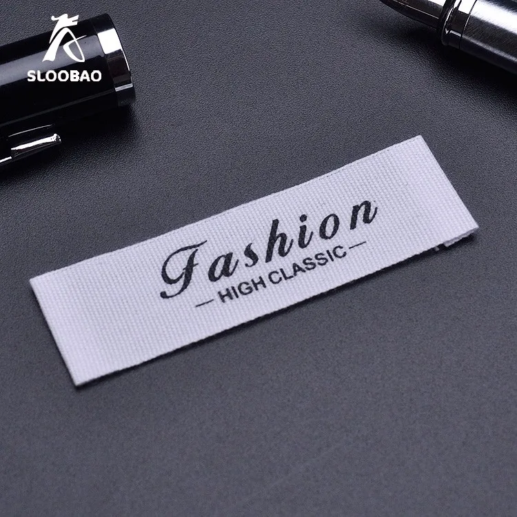 1000pcs customized cotton big garment labels/clothing labels/silk ...