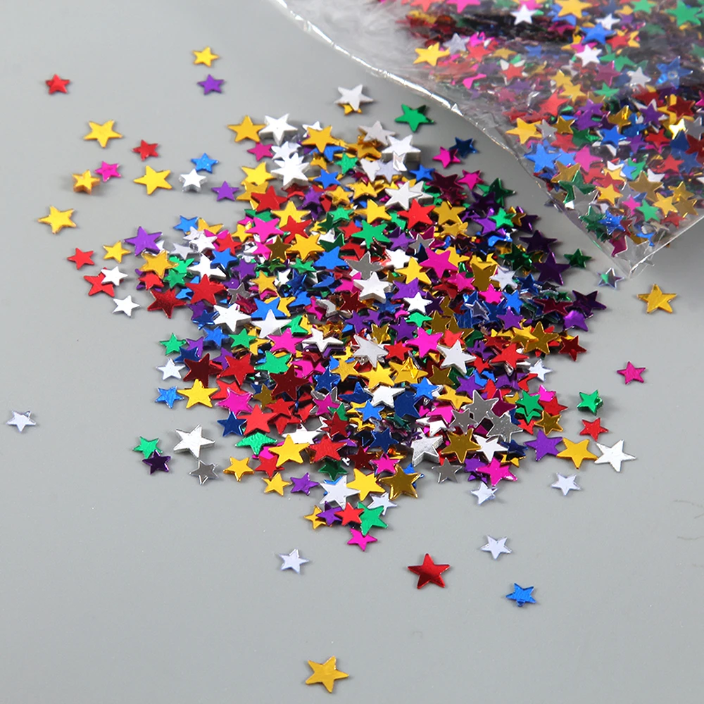 5mm Star Shape PVC loose Sequins Glitter Paillettes Party DIY for Nail ...