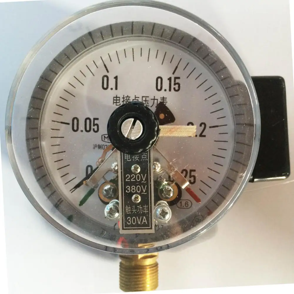 Yxc-100 0-0.25mpa Magnetic Assisted Electric Contact Pressure Gauge M14 ...