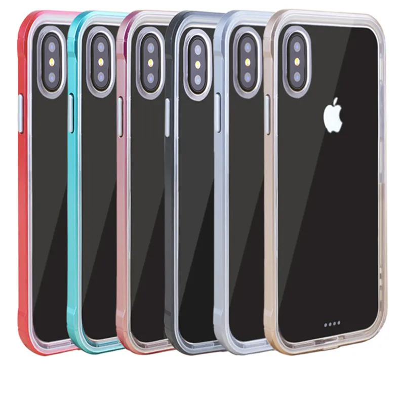 Aluminum Metal Bumper Frame For iPhone X 7 6 6S Plus 5 5S SE Case Anti ...