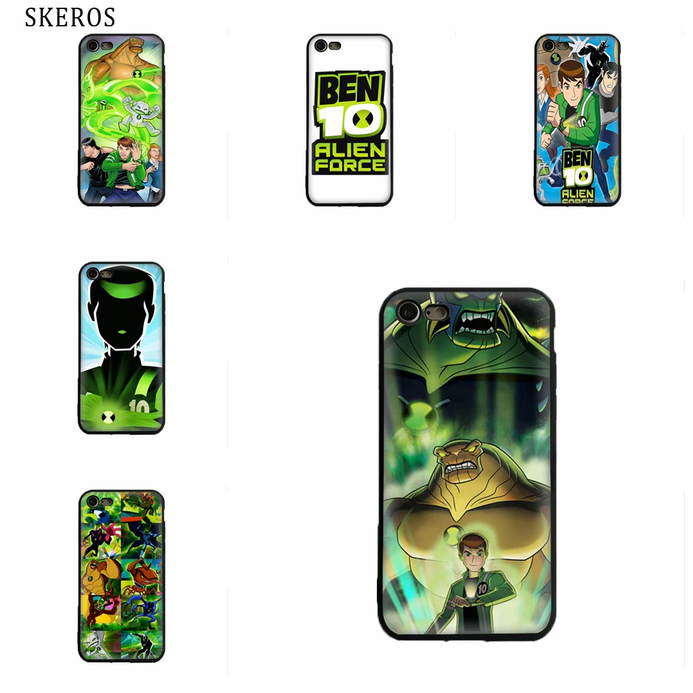 Ben 10 Alien Force SKEROS 6 Telefone TPU Macio Capa Para Iphone X 5 5S ...