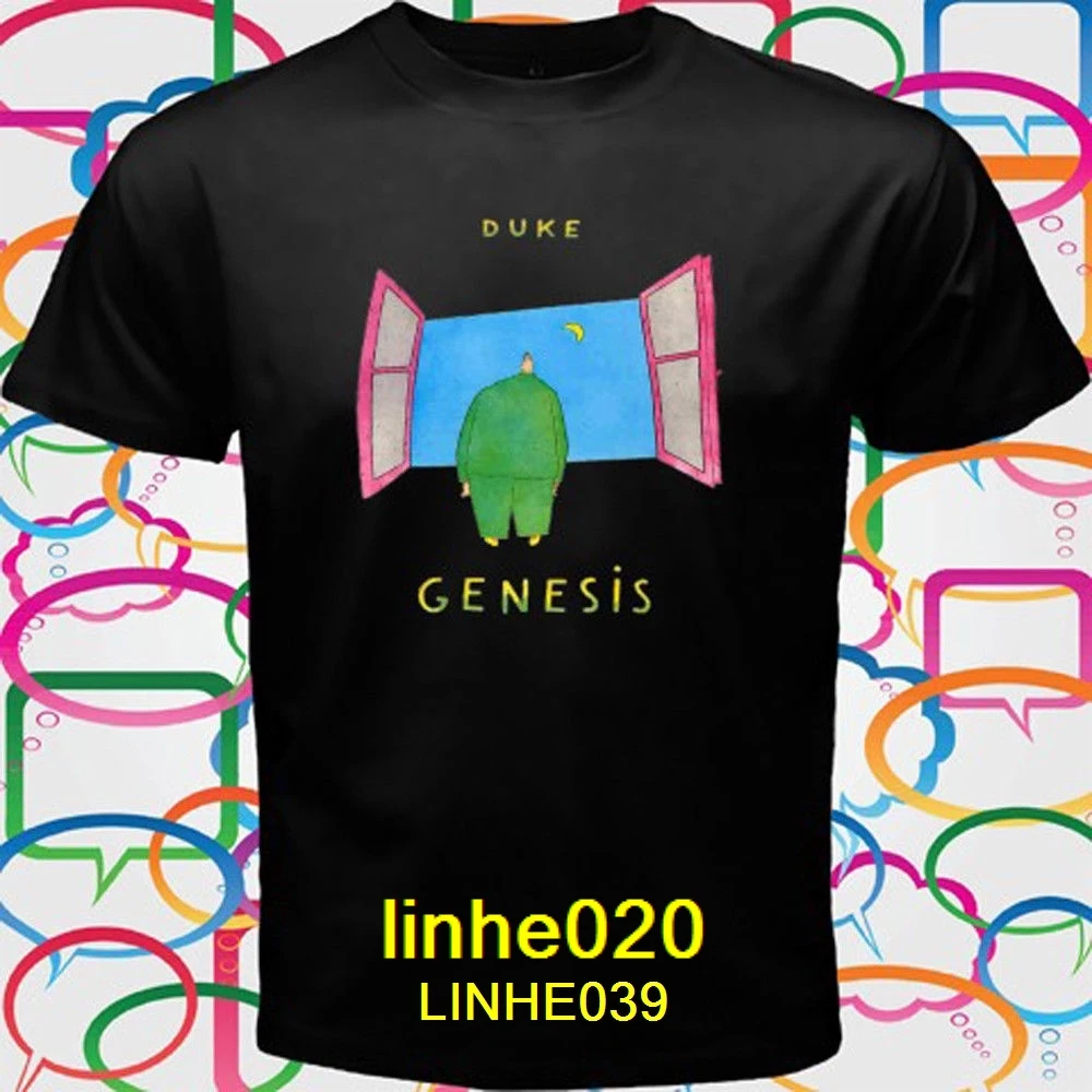 New Genesis Band Duke Album Rock Band Men's Black T-Shirt Size S To 3XL ...