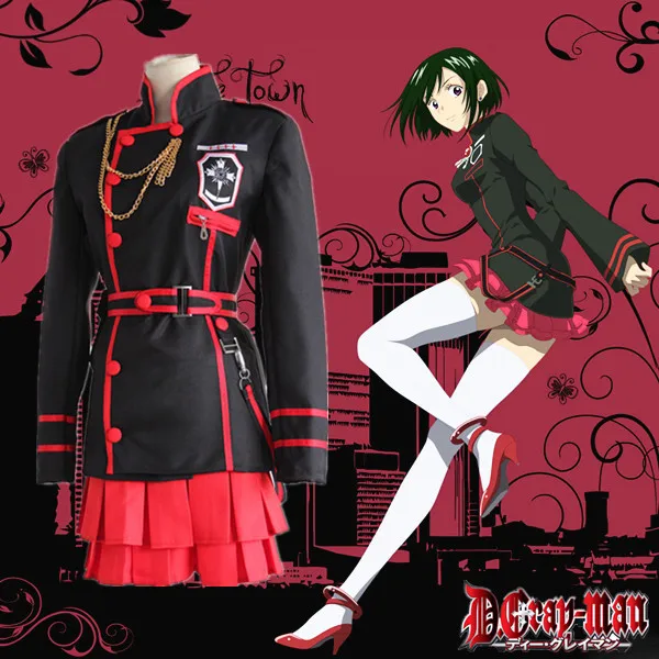 D.Gray man Linali Lee Cosplay costume Anime The Black Order Lenalee Lee ...