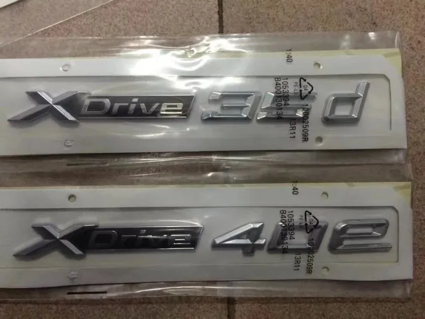 1pc Car Trunk Emblem Sticker X-drive 20i 30i Xdrive 30d 30e 35e 35d 40e ...