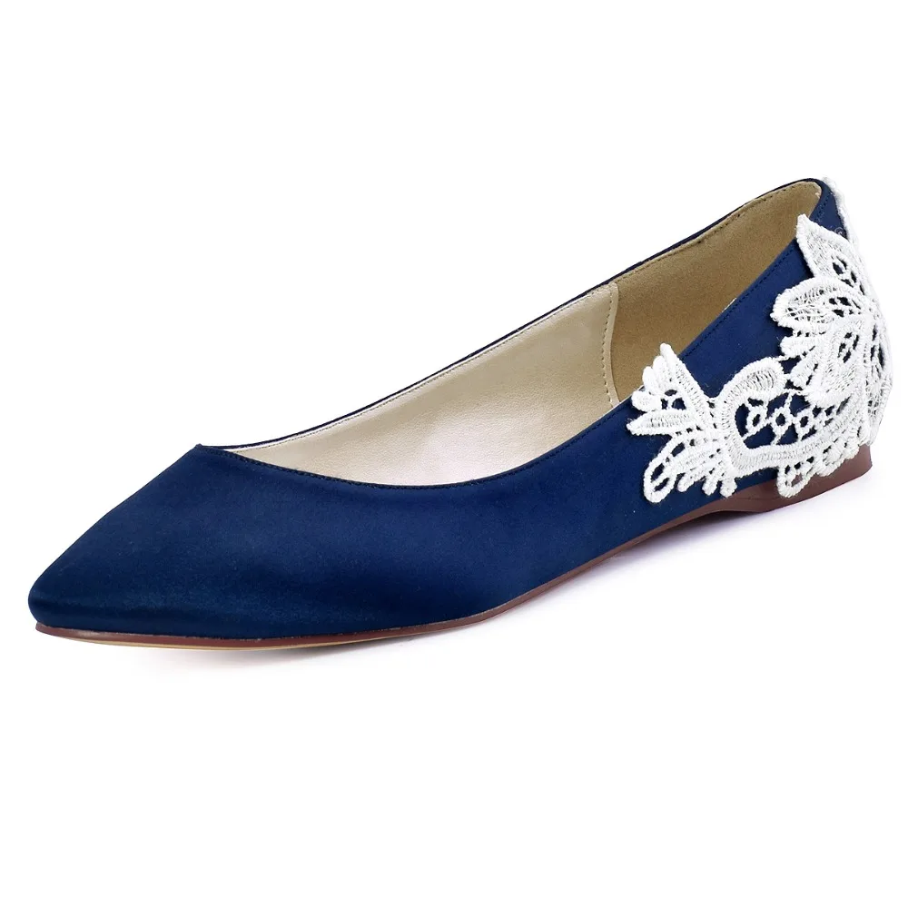 Zapatos de Mujer Azul Marino FC1607 Cerrado Toe Comfort Flats Zapatos ...