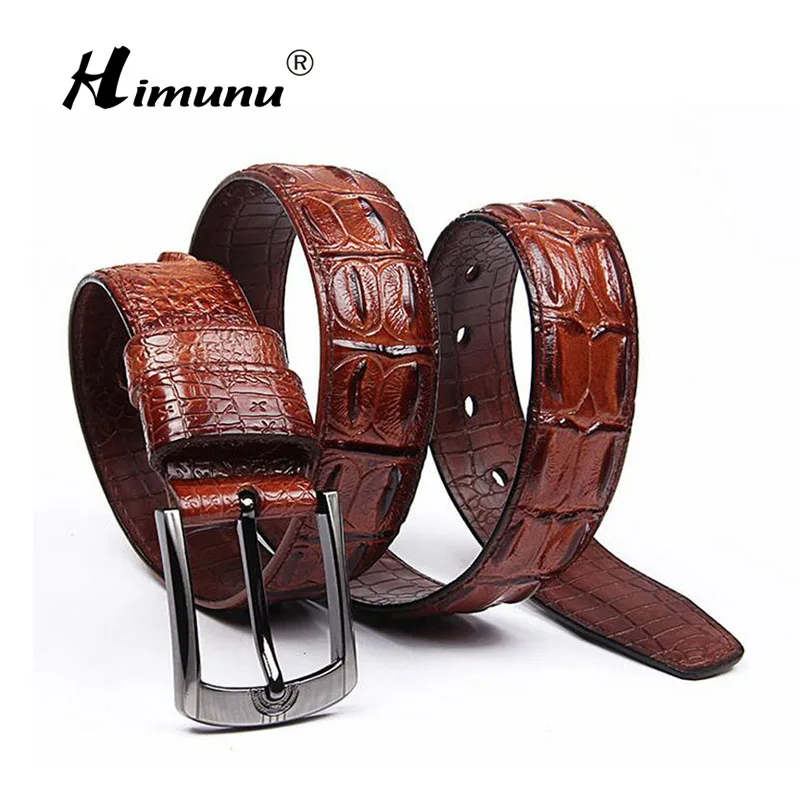 [Himunu] Pure Cowhide Men's Pin Buckle Belt Designer Luxury Man Belt ...