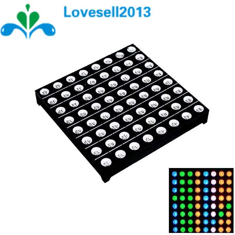 Full Color 8x8 8 8 Mini Dot Matrix Led Display Red Green Bule Rgb