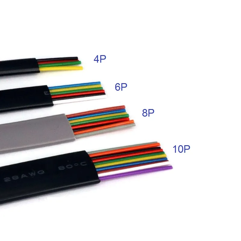 4 Core 6 Core 8 Core F Cable RJ11 RJ12 Copper Telephone Cable Telephone ...