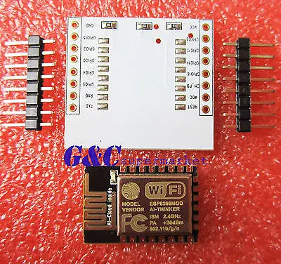 ESP 12E ESP8266 전자 직렬 포트 와이파이 모듈 IO 어댑터 플레이트 확장|wifi module|module ...