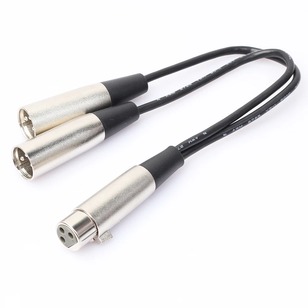 Xlr Splitter Arklove 3pin XLR Female To Dual 1/4" Inch Male Y Splitter ...