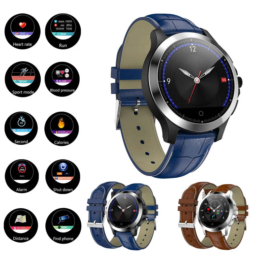 Steel buckle adjustable smart watch color large screen PPG IP67 sports ...