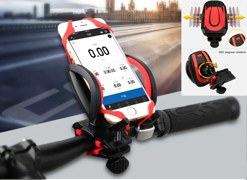 Bike Bicycle Motorcycle Mobile Phone Flexible Adjust Stand Holder for ...