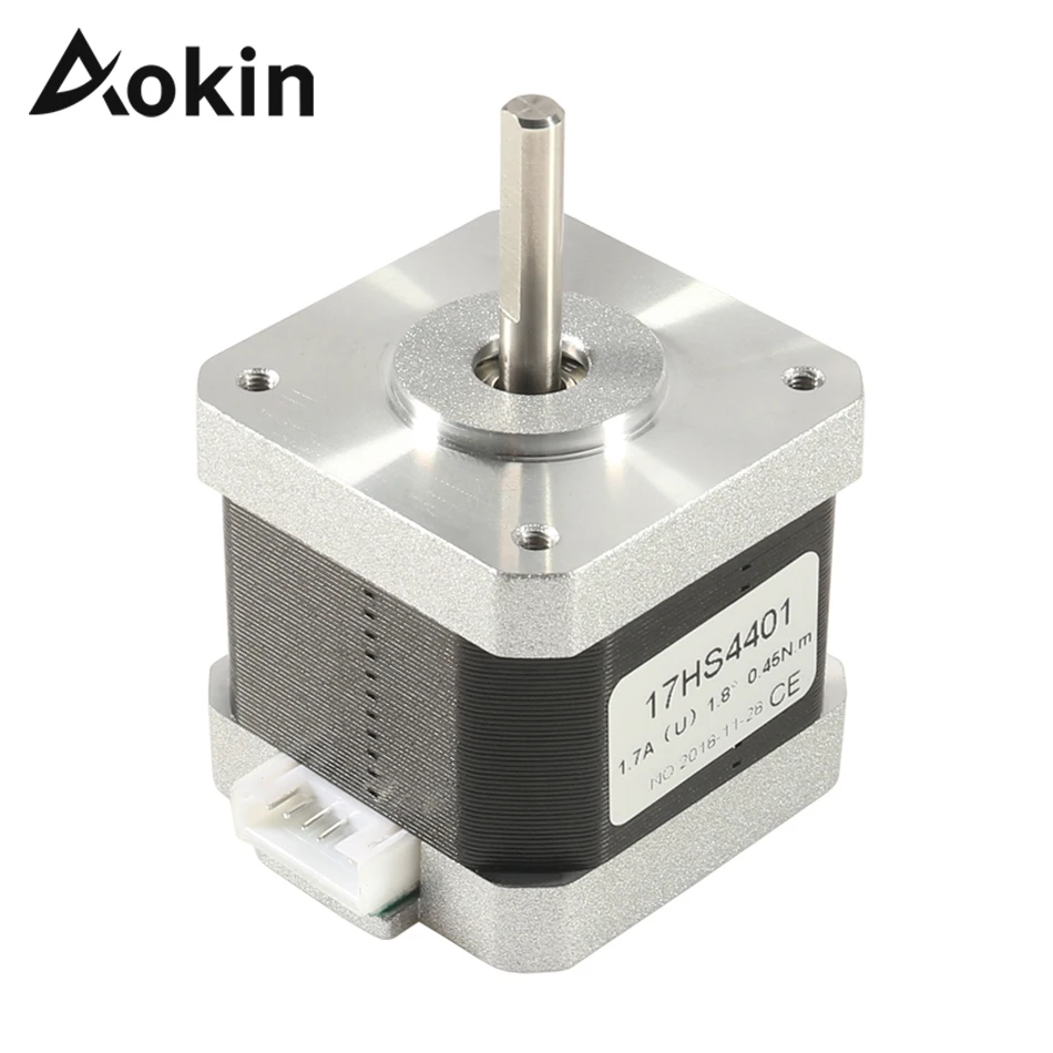 Aokin 40mm Nema17 step Motor 42 motor Nema 17 motor 42BYGH 1.7A nema17 ...