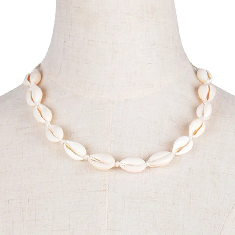 Collar De gargantilla De concha playa Boho Collares De Moda Cadena De ...
