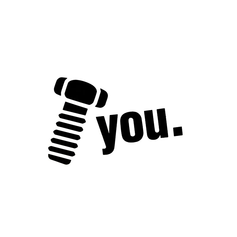 15.5X10CM SCREW YOU Funny Vinyl Decal Car Sticker Originality Car styling S8 0946|car sticker ...