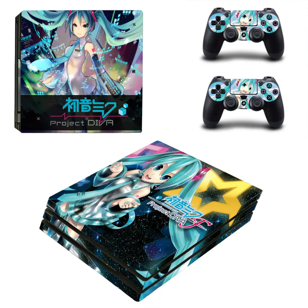 Hatsune Miku PS4 Pro Skin Sticker for Sony PlayStation 4 Pro Console ...