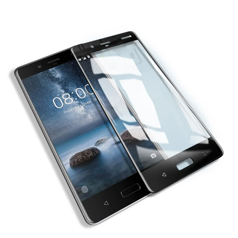 Hopelf Full Cover Tempered Glass For Nokia 8 Glass On Screen Protectve