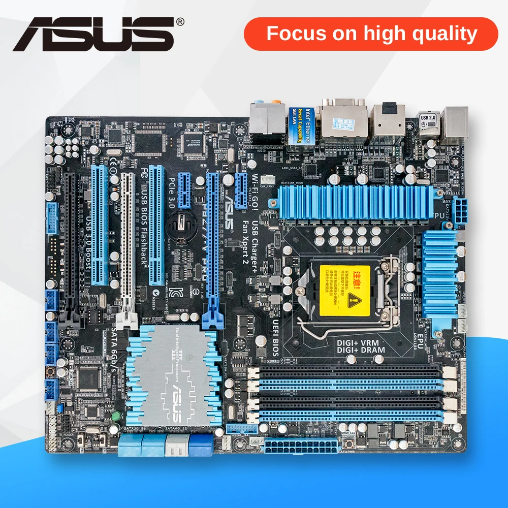 ASUS P8Z77-V pro madre de escritorio Z77 socket LGA 1155 I3 i5 i7 DDR3 32G SATA3 USB3.0 ATX