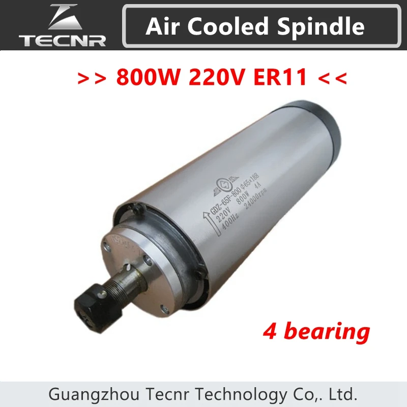 800W-air-cooled-spindle-ER11-milling-spindle-800W-220V-65-188MM-with-4 ...