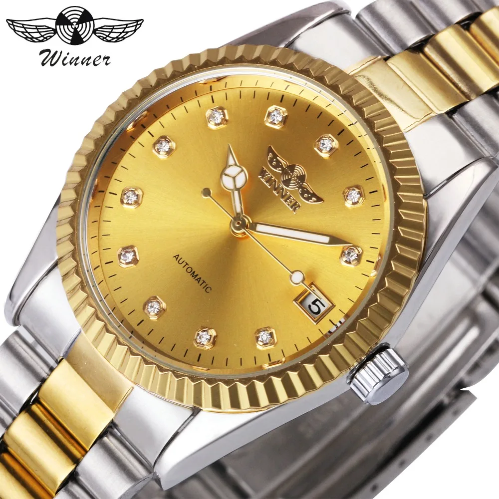 2019 WINNER Automatic Mechanical Watch Men Wrist Watches Stainless ...