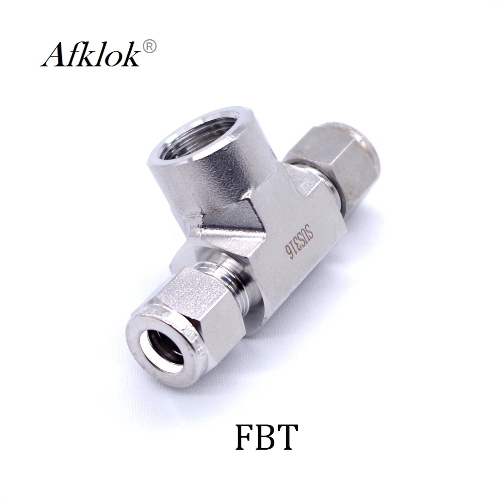 Plumbing 3 Way 3/8" Hex Stainless Steel 316 Pipe Tee Fittings Connector ...