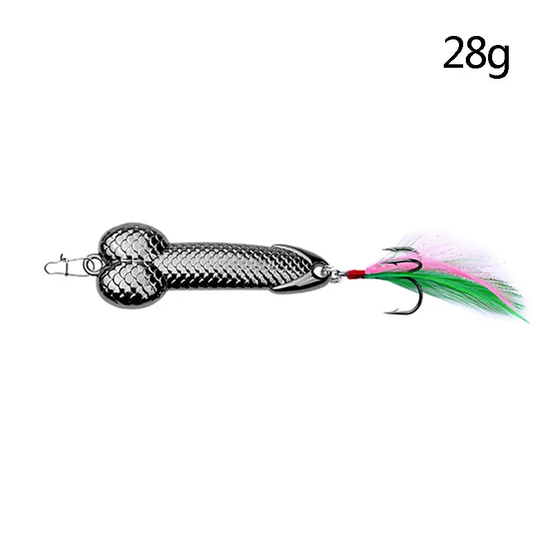 High Quality Hard VIB Metal Wobble Fish Lures Spoon Feather Bait Hook ...