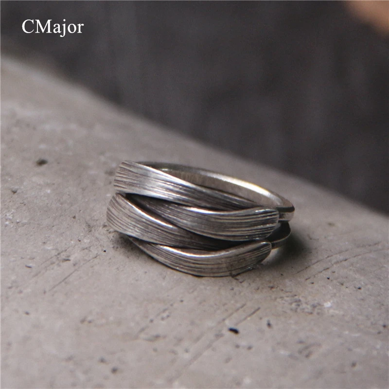 CMajor S925 Thai Silver Jewelry Vintage Personality Forefinger Rings ...