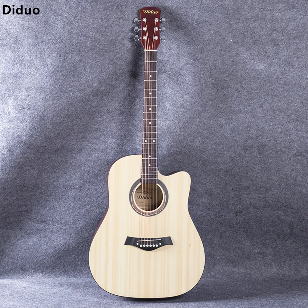 Diduo 41 Inch Acoustic Guitar Folk Picea Asperata Panel Musical ...
