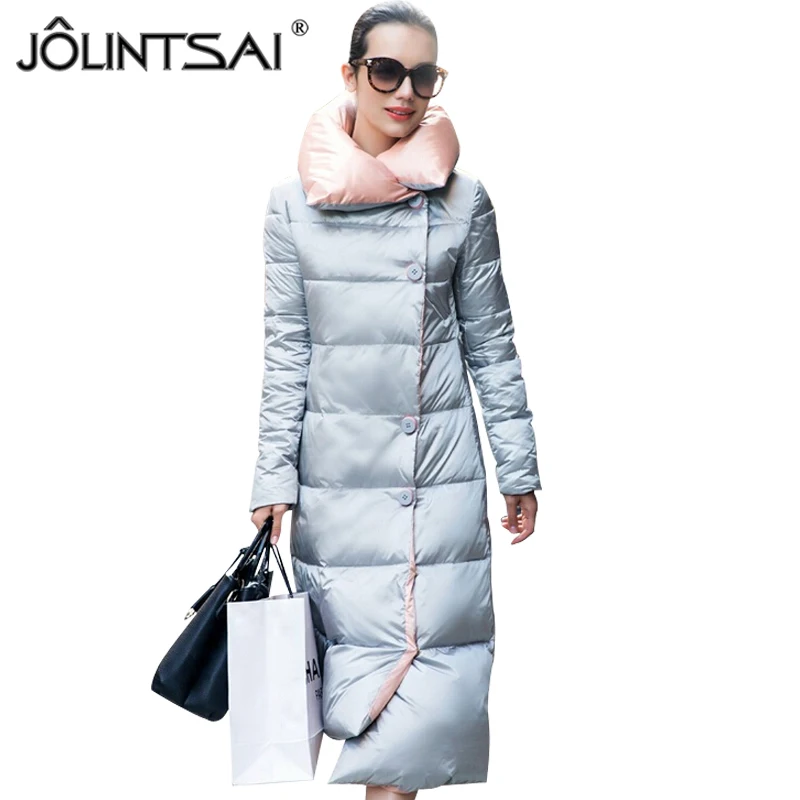 2017 New Long Women's Winter Jacket Warm Coat Female Euro Fashion Park ...