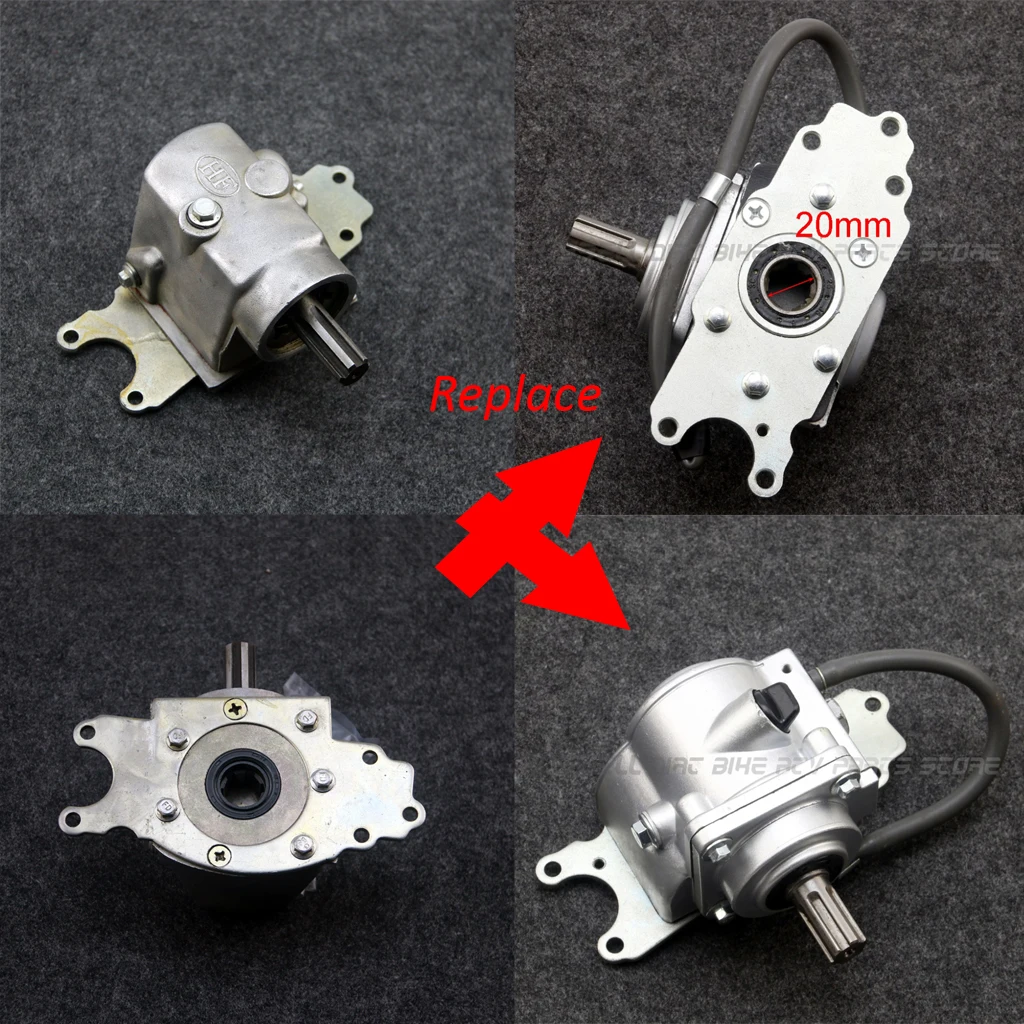 ATV Reverse Rear axle Gear Box Assy drive by shaft Reverse gear ...