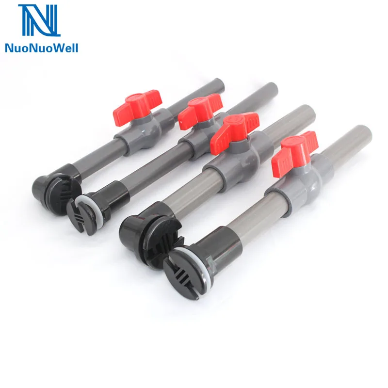 20/25mm Bottom Filter BulkHead Aquarium Marine Pipe Fitting PVC Drain ...