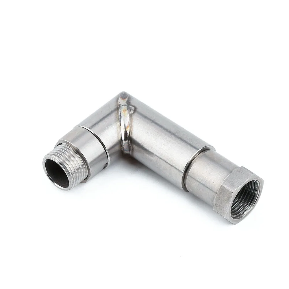 O2 oxygen sensor angled extender spacer 90 degree 02 bung extension M18 ...