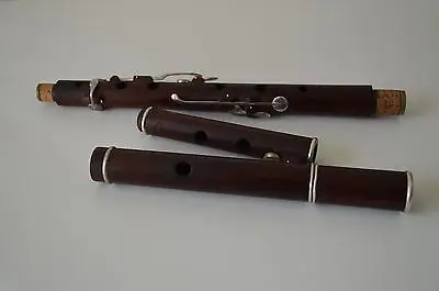 6 Keyed Hammy Hamilton Flute In Mopane Wood - Excellent Condition ...