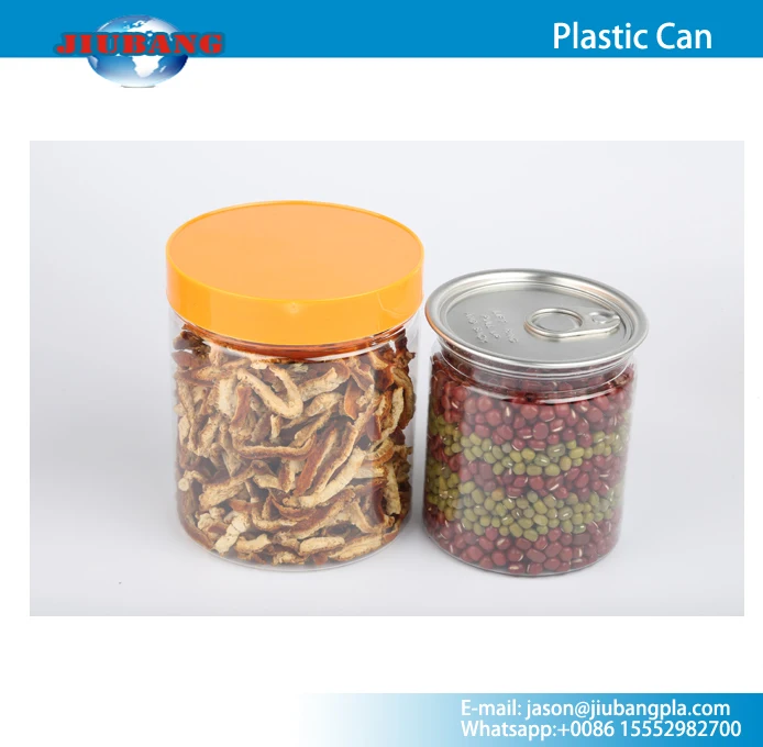 Plastic canned food package china supplier PET plastic can aluminium ...