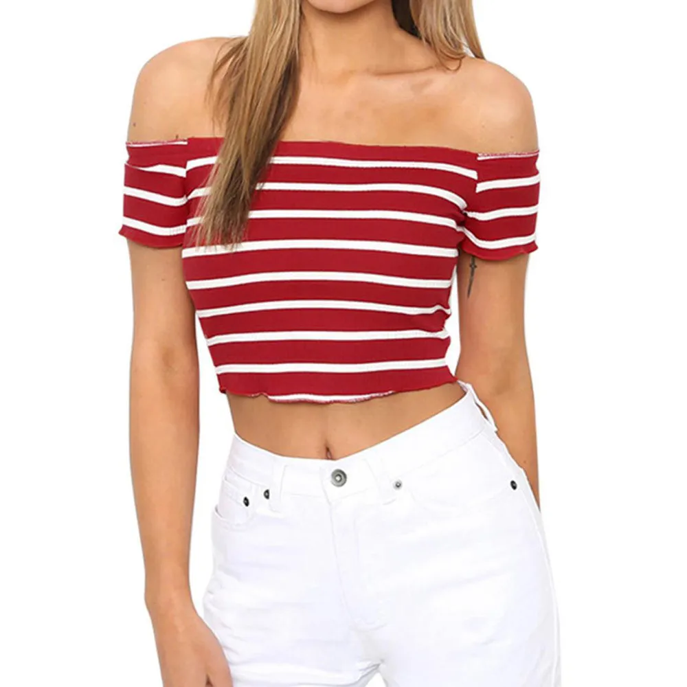 Buy Womens Crop Tops Sexy Shirt Camis Ladies Off