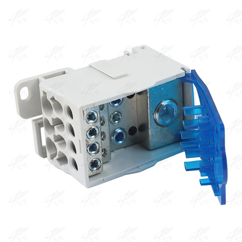 UKK400A 터미널 블록 1 in many Out Din 레일 배전함 범용 전선 커넥터 전원 정션 박스|터미널 블럭 ...