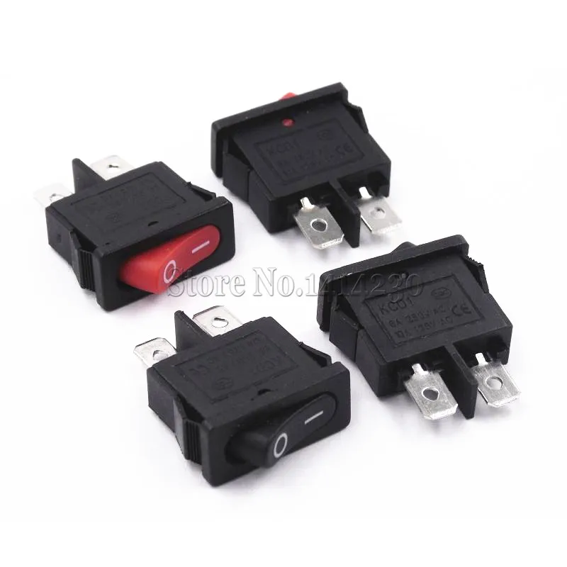 Rocker Switch Kcd1 6a 250v | Kcd1 101 Red Rocker Switch | Rocker Switch ...