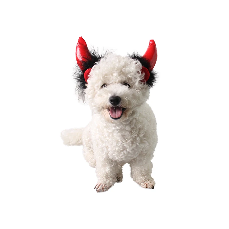3 Size Adjustable Halloween Devil Headdress Pet Dog Cool Hat|dog hat ...