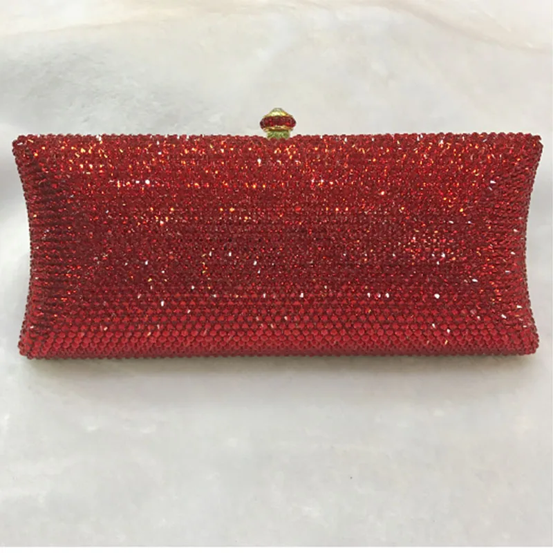 Rhinestone Silver Women Evening Bags Pearls Beaded Women Red Bag ...